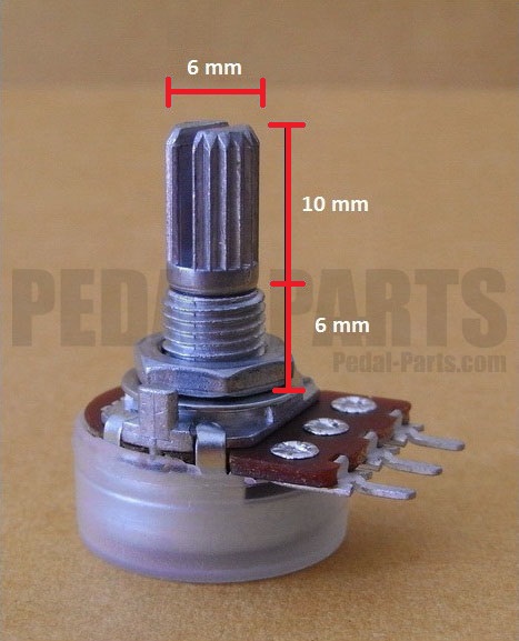 B50K Alpha Linear Potentiometer | Pedal-Parts.com